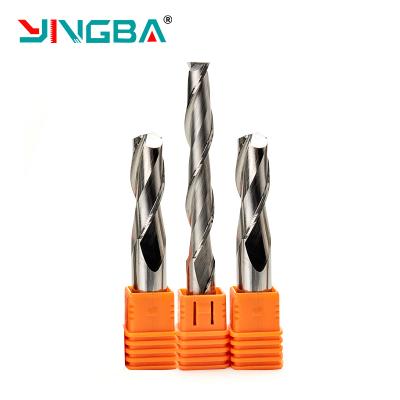China YINGBA CNC Router Bit Two Flute Spiral Bits Carbide End Mill for Acrylic PVCHardwood CNC Tool Engraving Bit Upcut Milling Cutter for sale