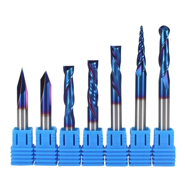 Quality Cnc 4mm 6mm Two Flute Spiral up and Down Compression End Mill for Wood 1/4 for sale
