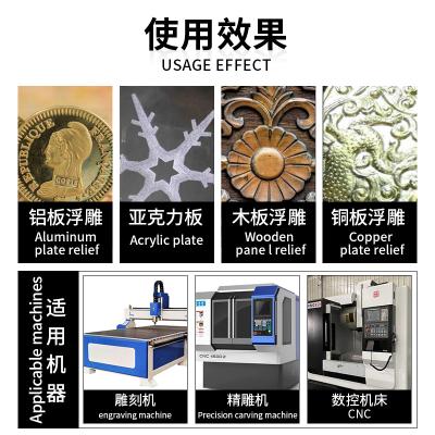 China Frezy Do Drewna Cone Milling CNC Machine Tool 3mm Wood Ball Nose Radius Lathe Cutter Bit Customized OEM Support for sale