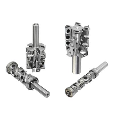 China Spindle Moulder Cutter Customization Spiral Flush Trim Router Bits Carbide Insert With Removable Carbide Inserts for sale