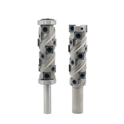 China Spindle Moulder Cutter Customization Spiral Flush Trim Router Bits Carbide Insert With Removable Carbide Inserts for sale