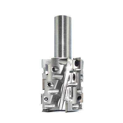 China Spindle Moulder Cutter Customization Spiral Flush Trim Router Bits Carbide Insert With Removable Carbide Inserts for sale