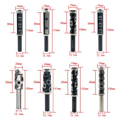 China Spindle Moulder Cutter Customization Spiral Flush Trim Router Bits Carbide Insert With Removable Carbide Inserts for sale