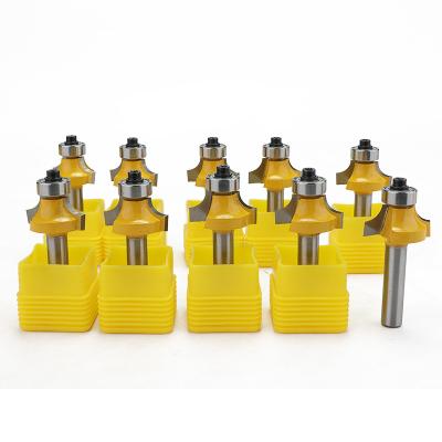 China 6mm 8mm 1/2 Shank Flush Trim Corner Round Over Router Bit Withbearing for Wood Working Chamfering Corner Round Milling Cutter for sale