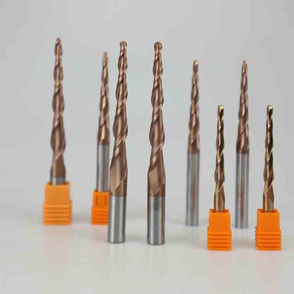 Quality Carbide Tools Taper Milling Cutter Tungsten Steel Ball Nose End Mill End Mill for sale