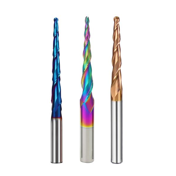 Quality 3D Engraving Carving Copper Woodworking Relief CNC Tool Coated Milling Cutter for sale