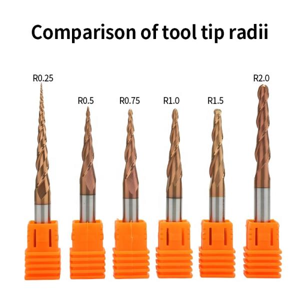 Quality 3D Engraving Carving Copper Woodworking Relief CNC Tool Coated Milling Cutter for sale