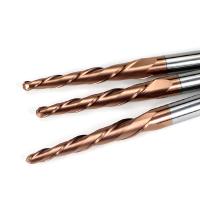 Quality YingBa 3.175mm 4mm 6mm 8mm 10mm 12mm Tungsten Steel Carbide 2Flute Tapered Ball for sale