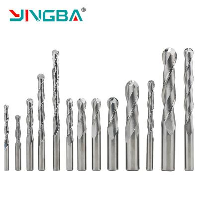 China Manufacturer Cnc Wood Bits Ball Nose Endmill Cutter 2 Flute End Mill 5mm 6mm Ball Nose Bit Wood Carving Tools for sale