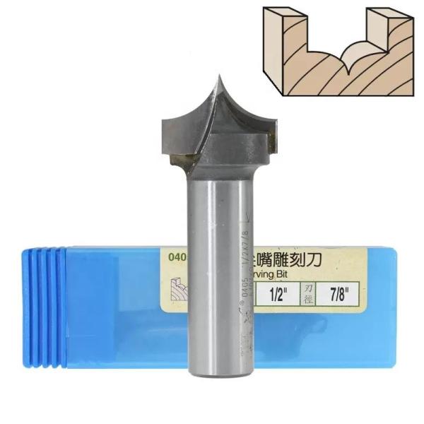 Quality Tiger Shark CNC Woodworking Router Bit Carbide Door Panel 4 Flutes Ovolo Carving for sale