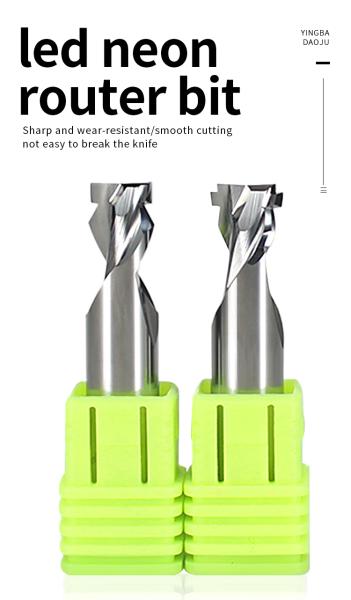 Quality Custom Solid Carbide End Mills 60HRC Neon Strip Cnc Bits For Wood for sale