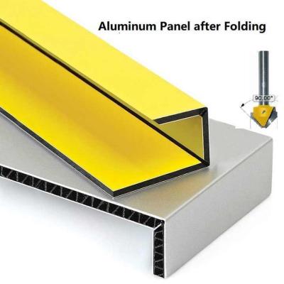 Cina 108 gradi Cnc bit di incisione 90 gradi V scanalatura di alluminio di taglio bit di router in vendita