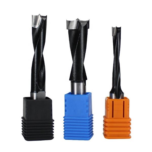 Quality Two Flute Woodworking Drill Bits 3MM - 15MM Alloy Hole End Mill Bits For Wood for sale