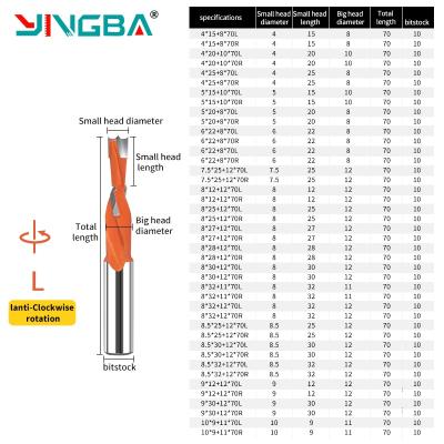 Cina Tideway alloy 2 flauti per la trivellazione in fila per la trivellazione in legno in vendita