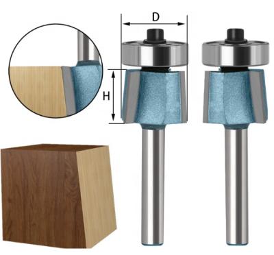 Cina 6mm 8 gradi di taglio di legno CNC Bici di taglio di bordo obliquo 3 finitura di flauto mulino 45HRC in vendita