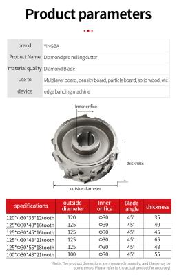 China Edge Banding Machine CNC Wood Bit OEM Diamond  PCD Milling Cutter Wood for sale