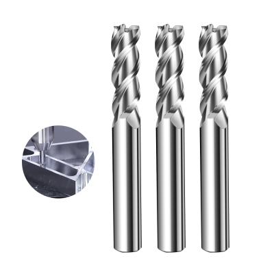 China CNC Carbide Endmill HRC65 3 Flute Aluminium Milling Cutter Customizable OEM Aluminum Cutting Tools Specular Highlight for for sale