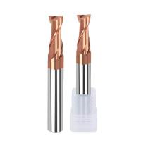 China OEM Customizable Metal Milling Cutter HRC55 Solid Flat End Mill 2 Flute for sale