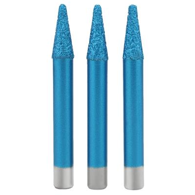China Tombstone Limestone Marble Drill Bit Single Flute Vacuum Diamond Drill Bit For Granite for sale