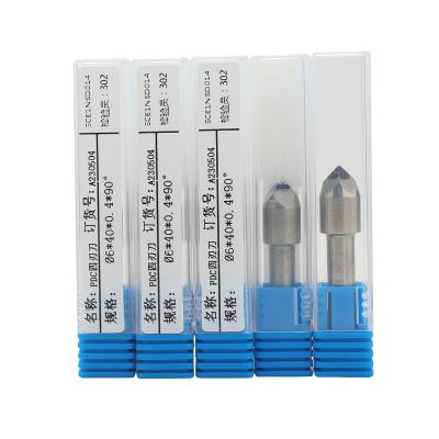 China High Quality  PCD Diamond Four Edge End Mill Marble Granite Stone Carving Tools Engraving Stone Engraving CNC Router Bit for sale