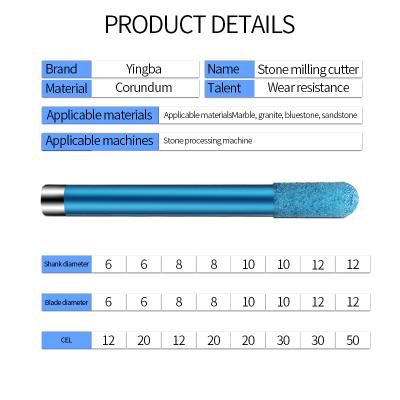 China High Quality CNC Tools Circular Vacuum Brazed Stone Carving Drill Bits Diamond Core Drill Bits Coated Marble Carving Drill Bits for sale