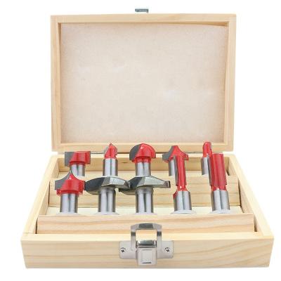 Cina Set di 10 frese per fresatrice con punta in carburo, 12mm, per rifinitura, 6 taglienti, per CNC, per legno in vendita