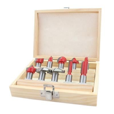 Cina Set di 10 frese per fresatrice con punta in carburo, 12mm, per rifinitura, 6 taglienti, per CNC, per legno in vendita