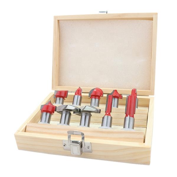 Quality 10 Piece Carbide Tipped Router 12mm Trimming End Mill 6 Flute Cnc Router Bits for sale