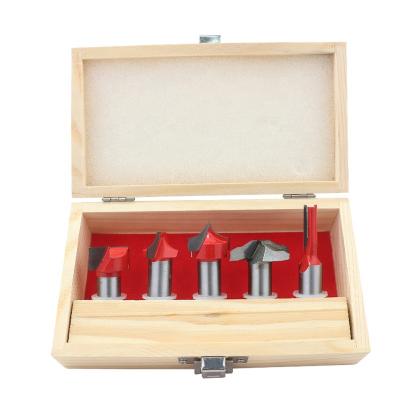 Cina Set di 10 frese per fresatrice con punta in carburo, 12mm, per rifinitura, 6 taglienti, per CNC, per legno in vendita