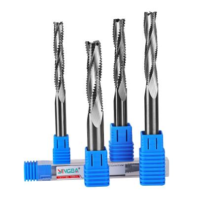 China YingBa High Quality Solid Carbide Rough End Mill for Wood  Key Hole Opener  Rough Milling Cutter CNC Bit Tool for sale