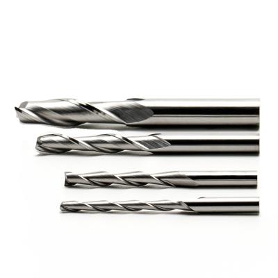 China YingBa Factory Sale 1/8'' Carbide Freza Endmills CNC Wood Router Bit Double Flutes Thread Milling Cutter 3.175mm for Aluminium for sale