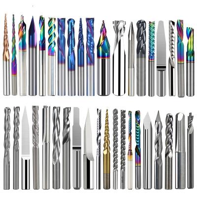 China YINGBA Custom Solid Carbide Two-Flute Spiral Cutter Bit para el enrutador CNC 8 mm y 6 mm en venta