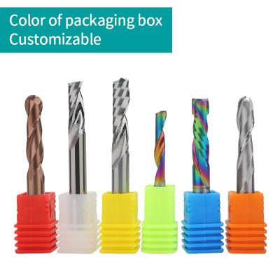 Китай YINGBA Специальная твердосплавная спиральная фреза с двумя канавками для ЧПУ-фрезера, 8 мм и 6 мм, фрезы для деревообработки продается