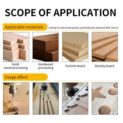 China Carburo sólido colorido Dlc recubrimiento hasta abajo cortar cortador de fresado de madera de borde único composición Cnc Router bits en venta