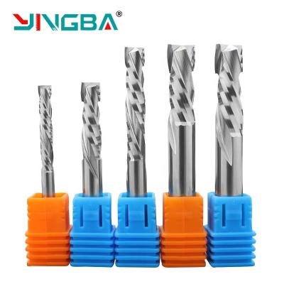 China Yingba Hot Selling Up&down Compression End Mill Router Bits  Spiral Milling Cutter Cnc Wood Router Bits Carbide Spiral for sale