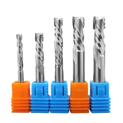China Yingba Hot Selling Up&down Compression End Mill Router Bits  Spiral Milling Cutter Cnc Wood Router Bits Carbide Spiral for sale