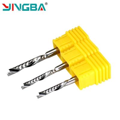 Cina Fornitore all'ingrosso online inserisce carburo singolo flauto verso l'alto verso il basso taglio compressione bit per acrilico fresatura cutter in vendita