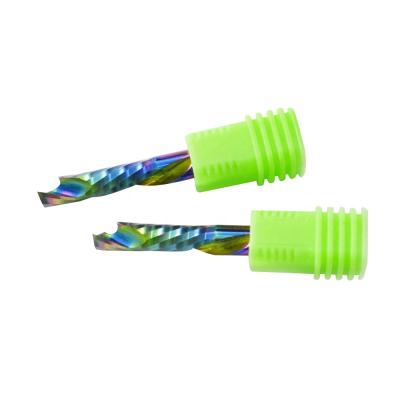 Chine Vente chaude en Chine : Fraise en bout à compression hélicoïdale à coupe montante et descendante 1F pour fraiseuse CNC à vendre