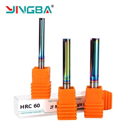 Cina Produzione di fabbricazione Fresa diritta in carburo a scanalatura dritta a doppio tagliente per CNC a due scanalature dritte per MDF e altre macchine per la lavorazione del legno in vendita