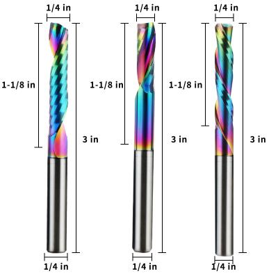 Κίνα Συγκρότημα για ξυλουργική εργασίαΣυνεργείο κοπής CNC Milling Cutter Cutting Tool Router Bit Extreme Uselife Coated Solid Carbide προς πώληση