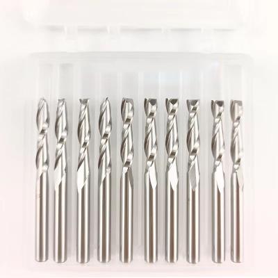 Китай Фабричная прямая цена 3 мм 4 мм 6 мм 8 мм твердые карбиды CNC фрезерная резка 2 флейты спиральные плоские конечные мельницы для деревообработки продается