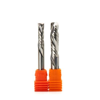 China Tungsten Steel Alloy Solid Carbide End Mill up Down Cut Compression End Mill for Wood Bits 2 Flute Spiral Wood End Mill for sale