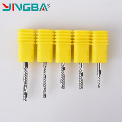 Китай CNC-маршрутизатор Битс Фабрика Прямая цена Деревообрабатывающие инструменты Предварительная спиральная голова Леворучная одноручная флейта фрезерная резка продается