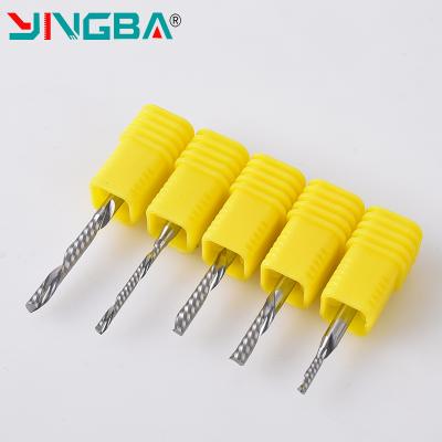 Китай CNC-маршрутизатор Битс Фабрика Прямая цена Деревообрабатывающие инструменты Предварительная спиральная голова Леворучная одноручная флейта фрезерная резка продается