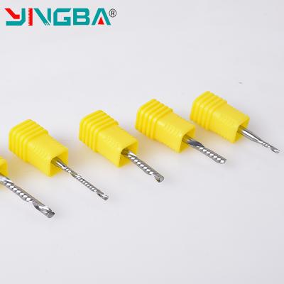 Китай CNC-маршрутизатор Битс Фабрика Прямая цена Деревообрабатывающие инструменты Предварительная спиральная голова Леворучная одноручная флейта фрезерная резка продается