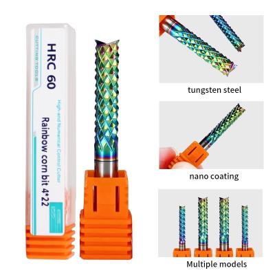 China Yingba PCB Cnc Maïs tanden freesmachine CNC router bits voor circuit boards Carbon fiber snijgereedschappen Maïs eind molen graveren Te koop