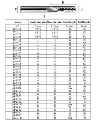 Cina Fabbricazione Single 1 Flute up Cut Bit Fresa Spirale Milling Cutter CNC Router Bit Endmill Carbide per legno MDF in PVC acrilico in vendita