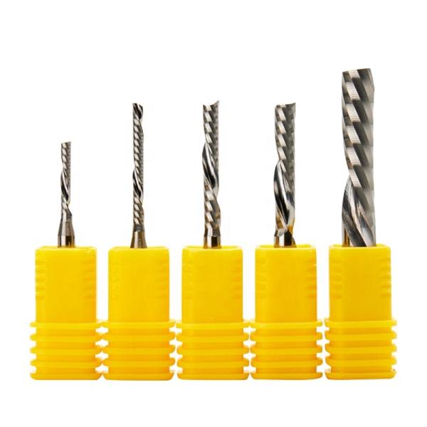 Quality Customizable Single Flute End Mill CNC Cutter Bit for Wood & Acrylic Milling for sale
