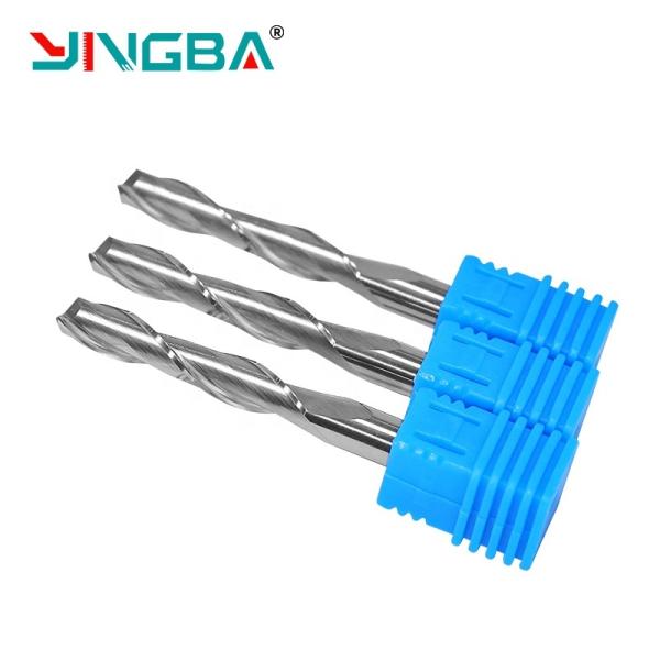 Quality Yingba Two Flutes End Milling Cutter Woodworking Spiral Cutter Engraving Machine for sale
