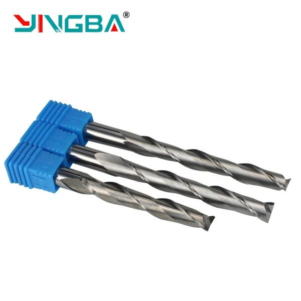 Quality Yingba Two Flutes End Milling Cutter Woodworking Spiral Cutter Engraving Machine for sale